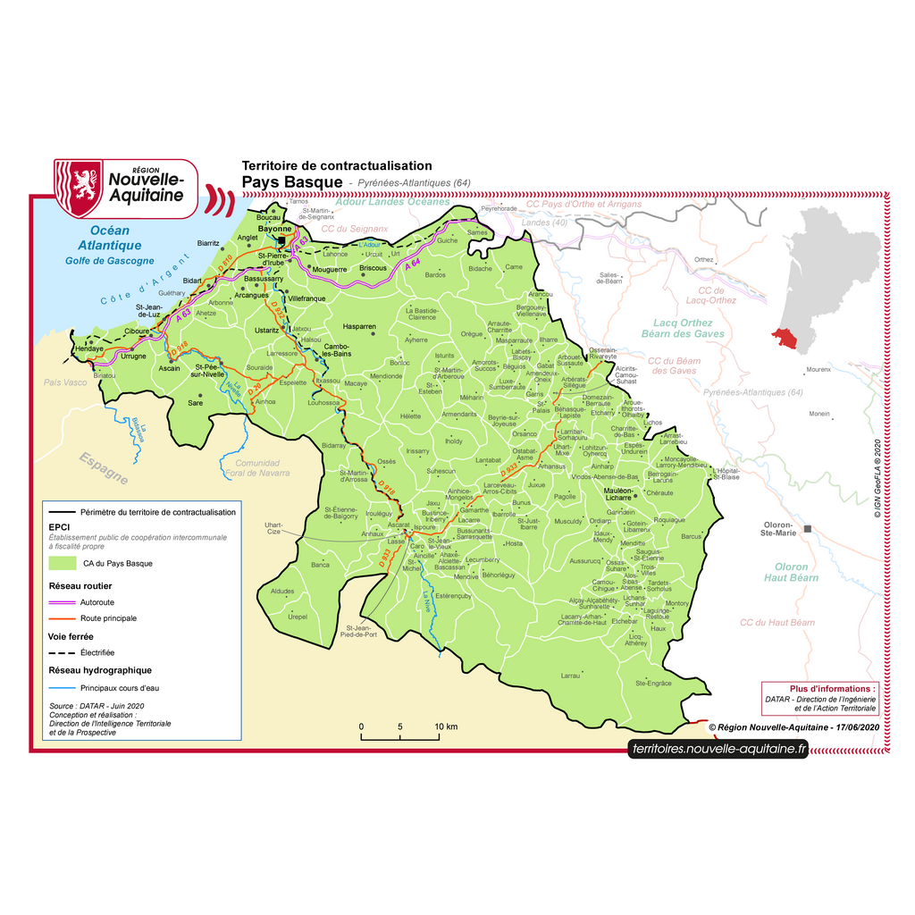 Cartes Pays Basque (2018/2021) | Territoires en Nouvelle-Aquitaine