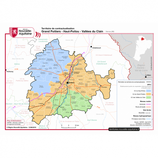 Cartes Grand Poitiers - Haut-Poitou - Vallées du Clain (2018/2021 ...