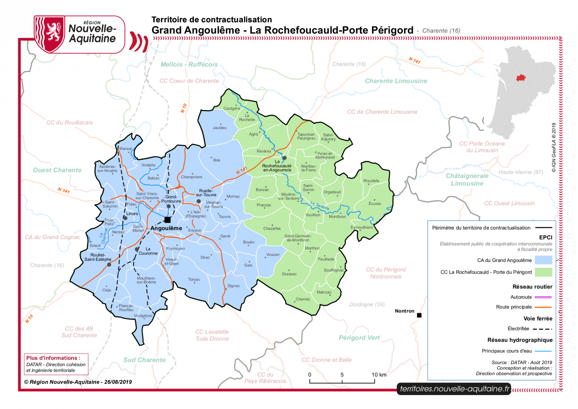 Cartes Grand Angoulême - La Rochefoucauld - Porte du Périgord (2018/ ...