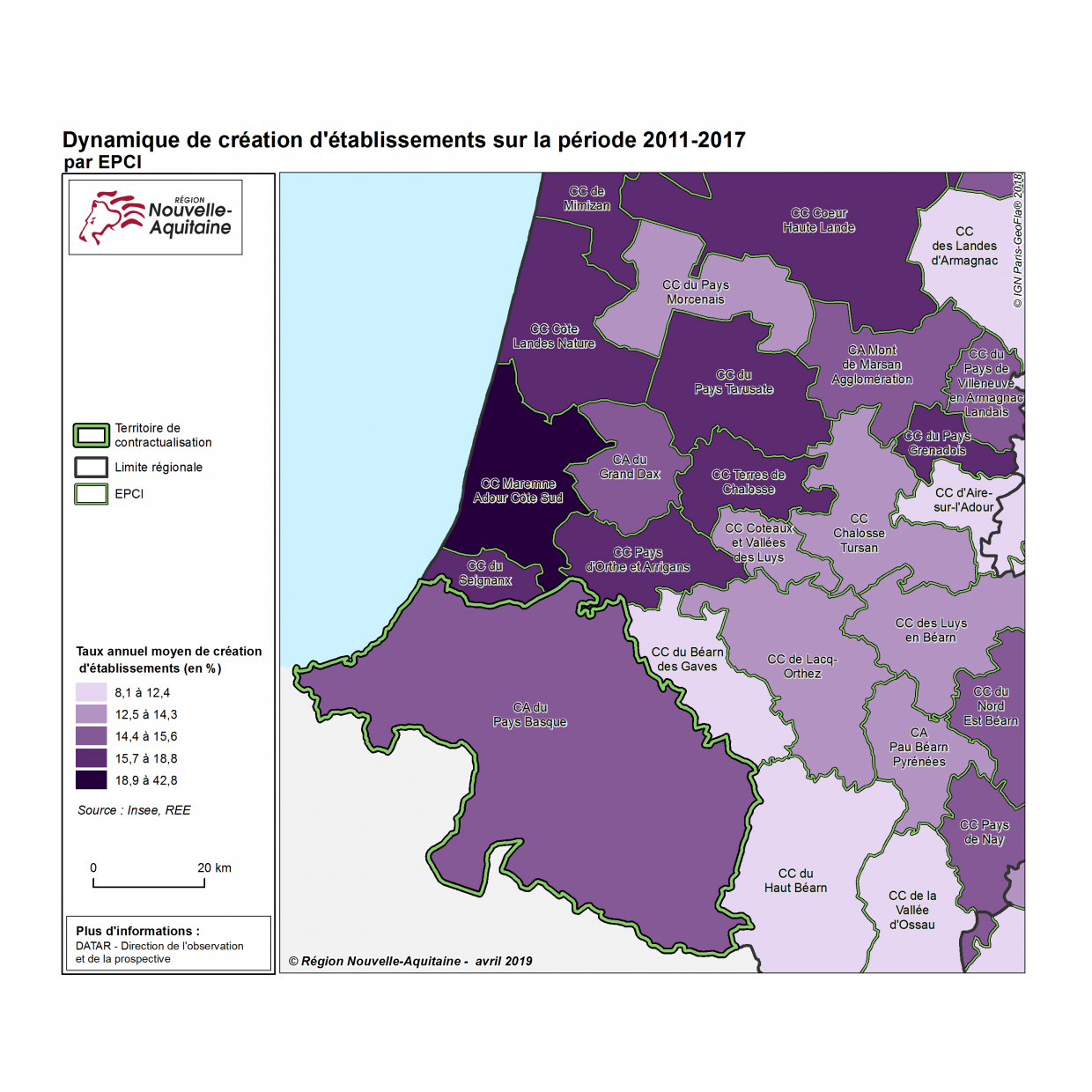 Cartes Pays Basque (2018/2021) | Territoires en Nouvelle-Aquitaine